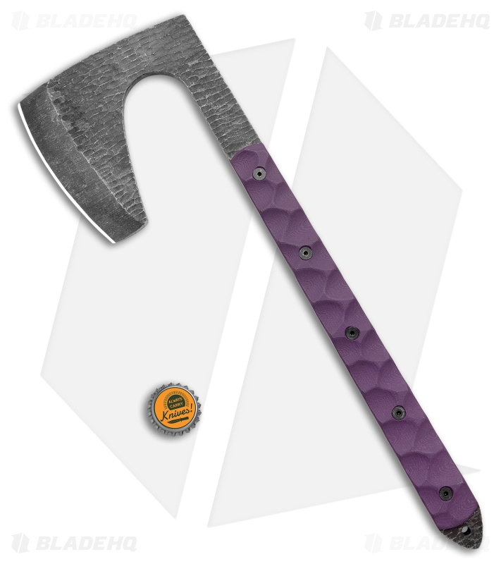 Stroup Knives Viking Axe Purple G-10 - Blade HQ