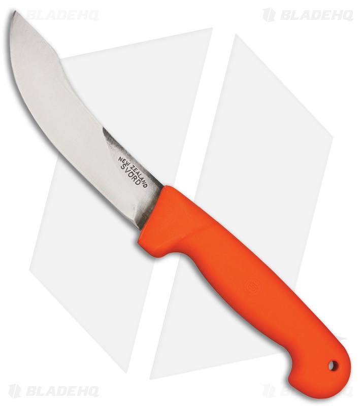 Svord Kiwi Curved Skinner Fixed Blade Knife Orange KCS 5.75"