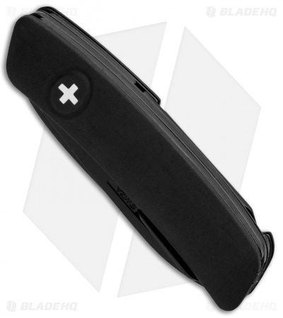 Swiza D06 Button Lock Swiss Pocket Knife Black (2.75" Black) - Blade HQ