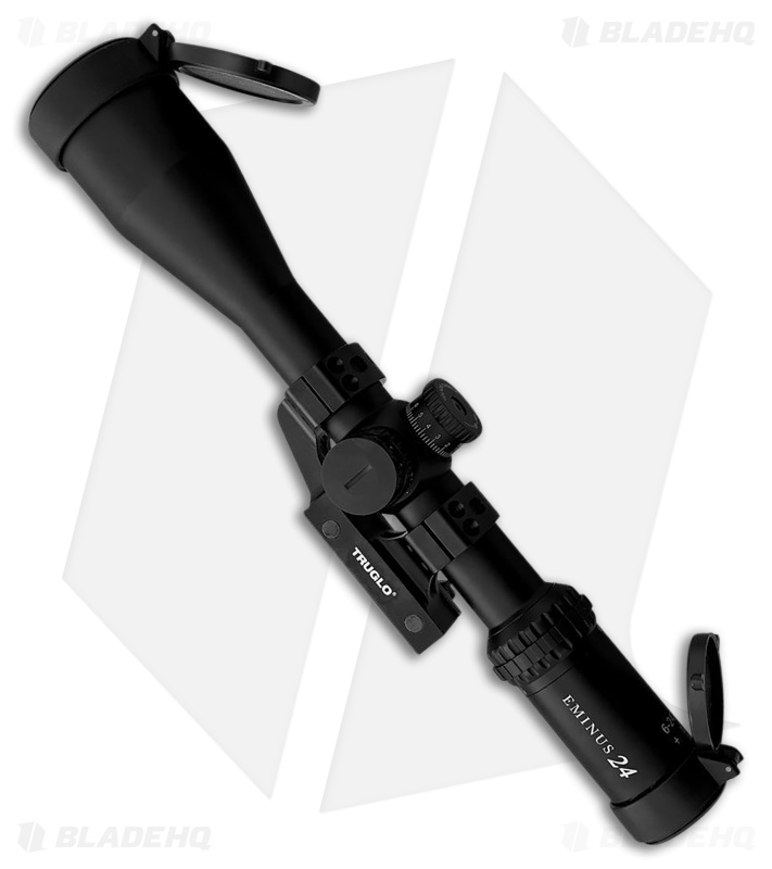 TRUGLO EMINUS 6-24x50mm IR Riflescope with Illuminated TPR MOA Reticle ...
