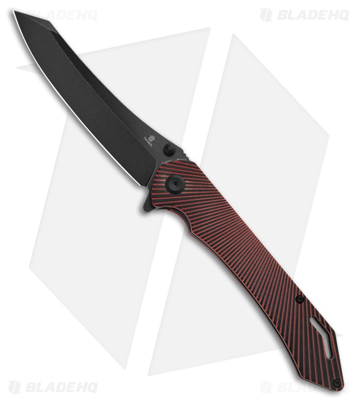 Tenable Knives Colibri Tech Knife Black/Red G-10 Black SW