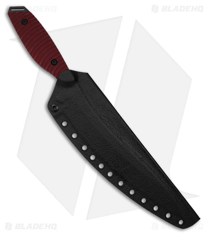 Toor Knives Fillet Knife Red G-10 (8" Black) - Blade HQ