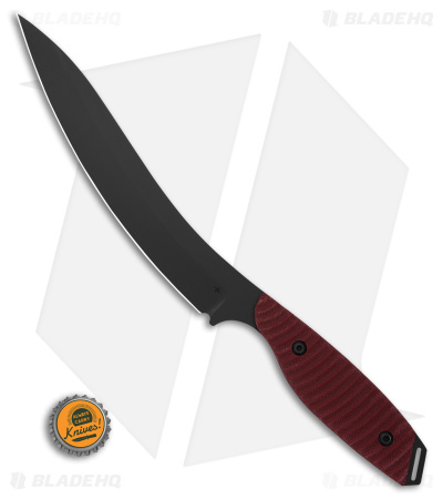 Toor Knives Fillet Knife Red G-10 (8" Black) - Blade HQ
