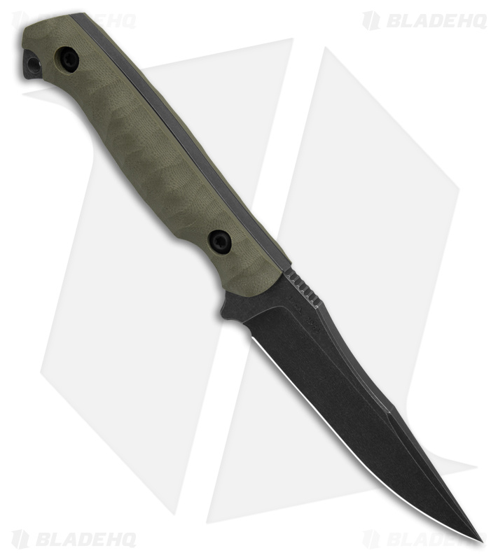 Toor Knives Krypteia Fixed Blade Knife Covert Green G-10 (4" Black ...