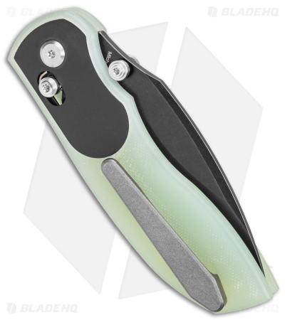 TuyaKnife Big Belly Slide Lock Jade G-10 Black - Blade HQ