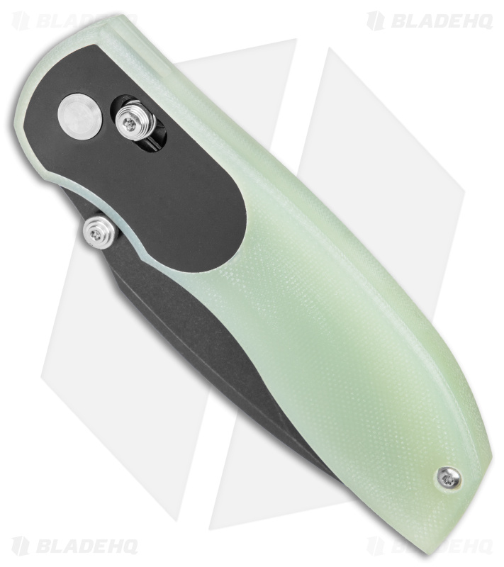 TuyaKnife Big Belly Slide Lock Jade G-10 Black - Blade HQ