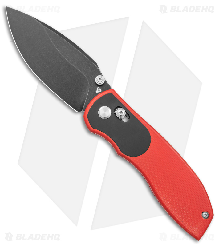 TuyaKnife Big Belly Slide Lock Red G-10 Black - Blade HQ