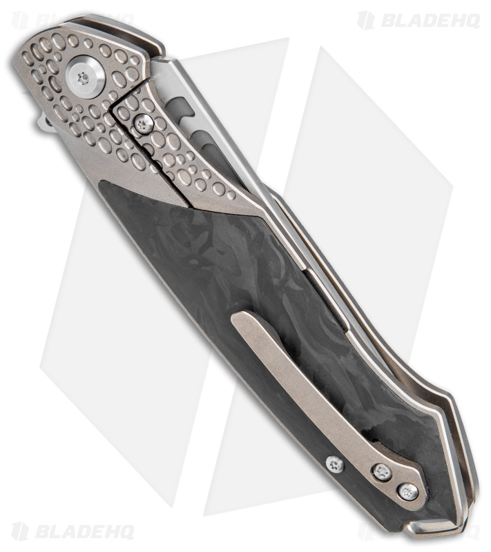 TuyaKnife Kingsman 2 Knife Black CF (3.5" Satin) - Blade HQ