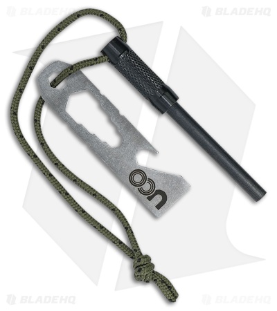 UCO Survival Fire Striker Black Alumnium Stainless Striker - Blade HQ