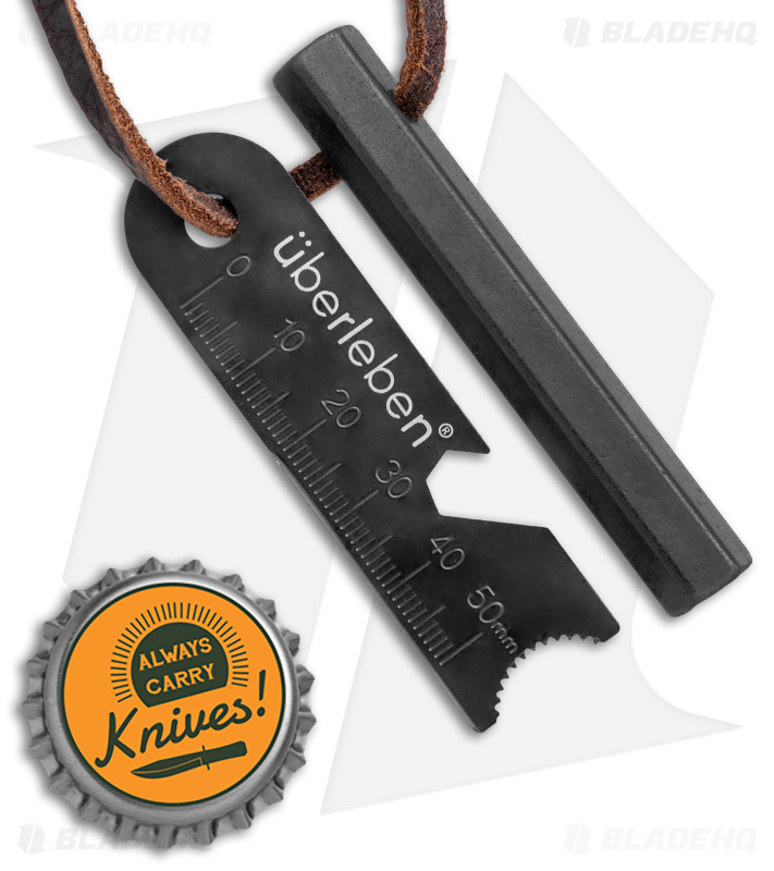 'Uberleben Hexa 3" Firestarter Ferro Rod - Blade HQ