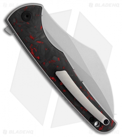 VDK Knives Vice Knife Red Carbon Fiber/Ti SW