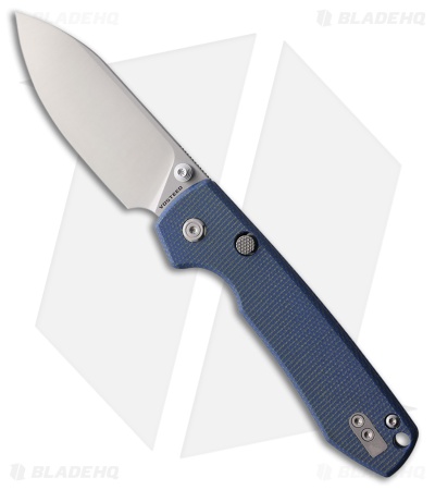 Vosteed Raccoon Blue Canvas Micarta Drop Point Satin 14C28N