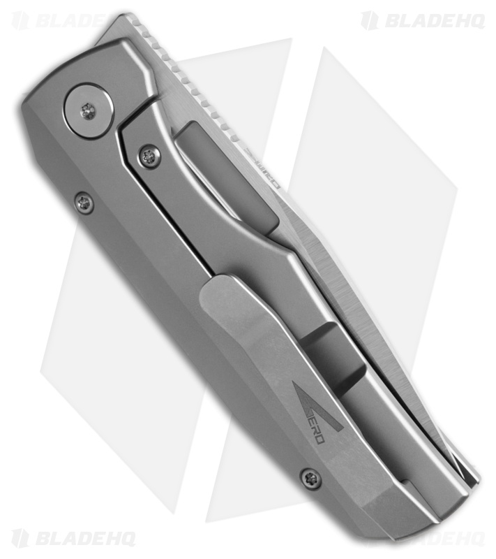 Vero Engineering Nova Mini Knife Titanium Belt Satin