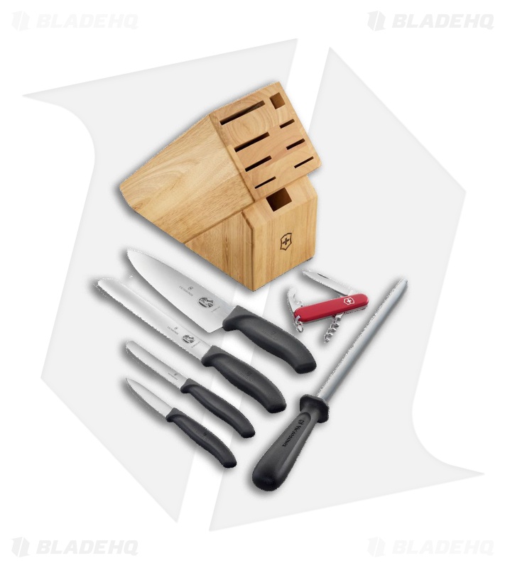 Victorinox Swiss Classic 7 Piece Block Set - Black