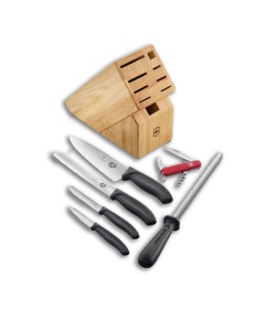 Victorinox Swiss Classic 7 Piece Block Set - Black