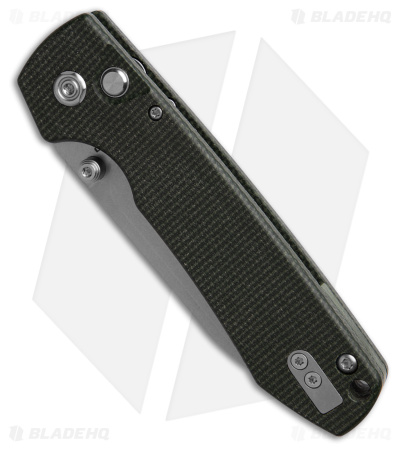 Vosteed Raccoon Button Lock Knife Green/SW - Blade HQ