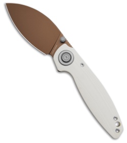Vosteed Shilin Cutter Knife White G-10 Copper Dune