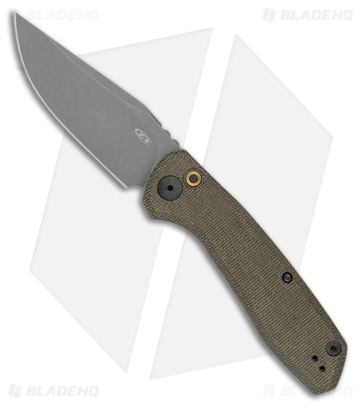 Zero Tolerance 0512 Automatic Knife | Olive Canvas | Gray SW