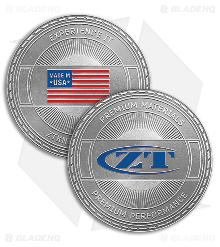 Zero Tolerance Challenge Coin "Experience It" Zinc Alloy