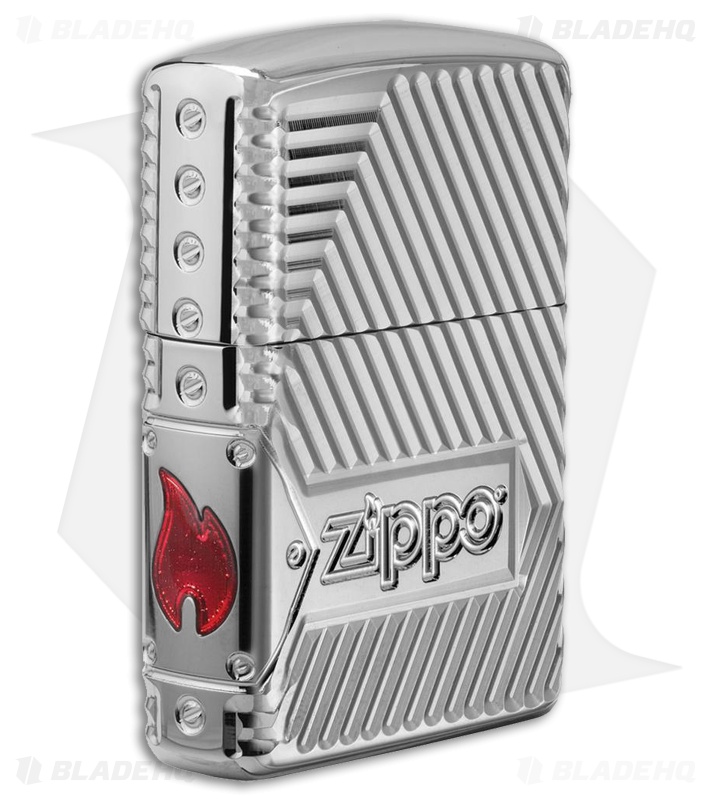 Zippo Lighter Bolts (High Polished Chrome) 29672 - Blade HQ