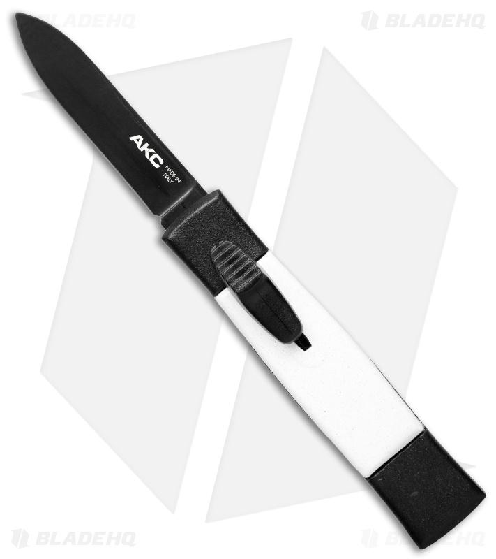 AKC Minion Concord OTF Automatic Knife Black/White (2.3" Black Flat ...