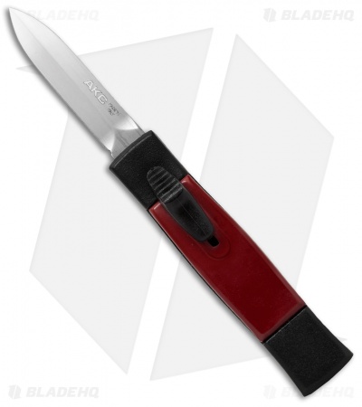 AKC Minion Concord OTF Automatic Knife Black/Red (2.3" Satin Dagger ...