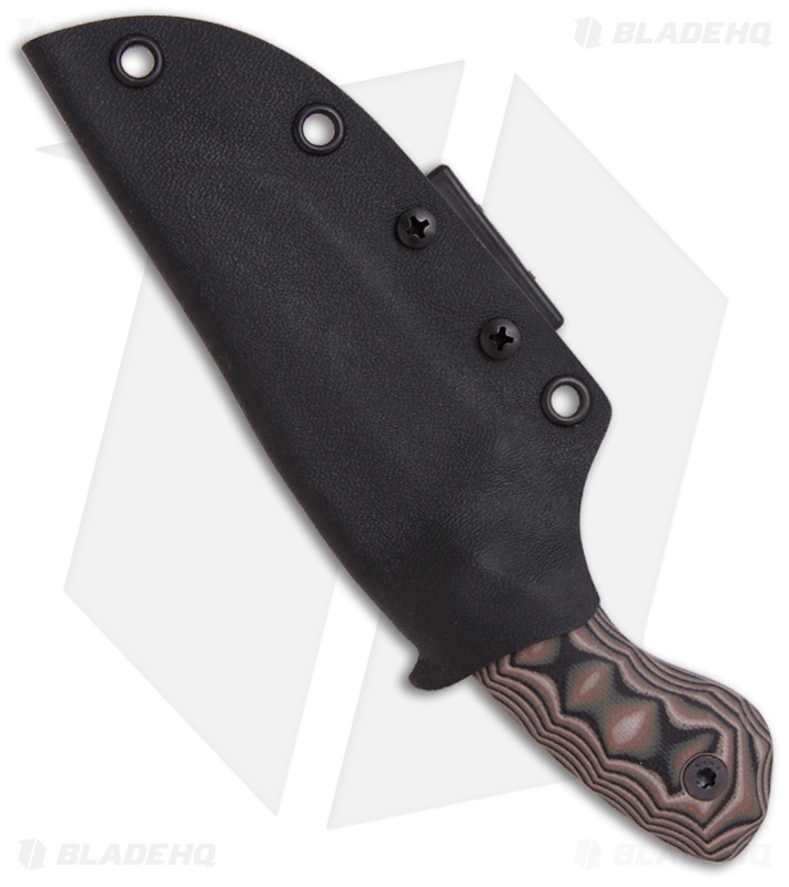 Bill Coye Ridgeback Custom Fixed Blade Knife Camo G-10 (3.25" Stonewash ...