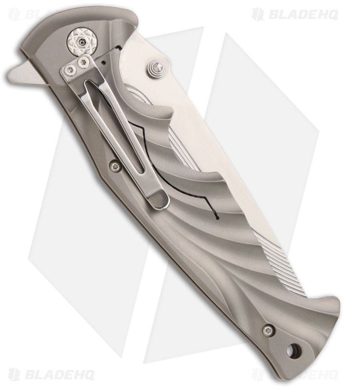 Brian Tighe Custom Tighe Breaker XL Knife Titanium Folder (4.25" Satin ...