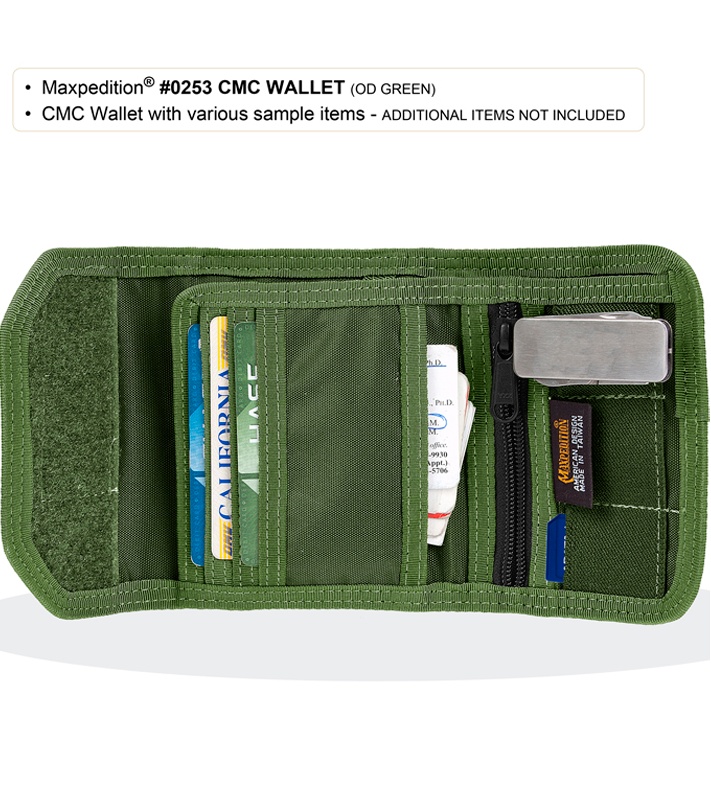 Maxpedition CMC Wallet OD Green 0253G - Blade HQ