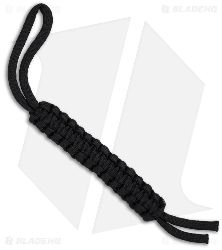 Knot Boys 4" Paracord Lanyard Key Chain (Black) - Blade HQ