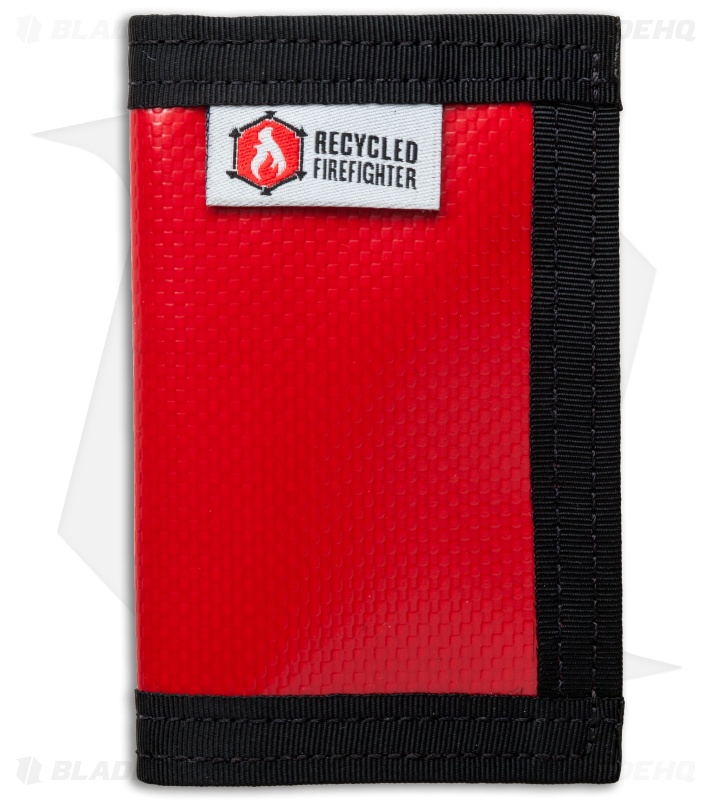 Recycled Firefighter Rookie Waterproof Tarp Bifold Wallet (Red/Black ...