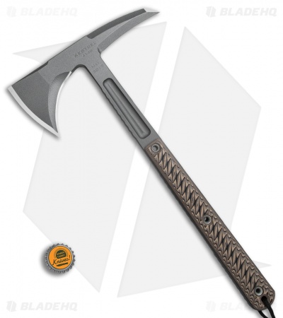 RMJ Tactical Kestrel 13" Tomahawk Axe Hyena Brown G-10 (Tungsten ...