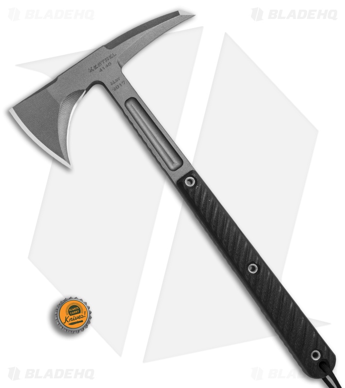 RMJ Tactical Kestrel 13" Tomahawk Axe Black G-10 (Tungsten Cerakote ...