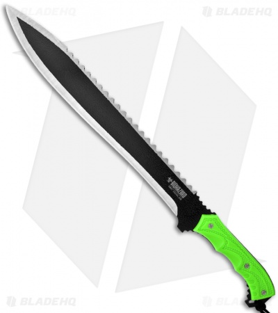 Wartech Biohazard Zombie Machete | Green + Black - Blade HQ
