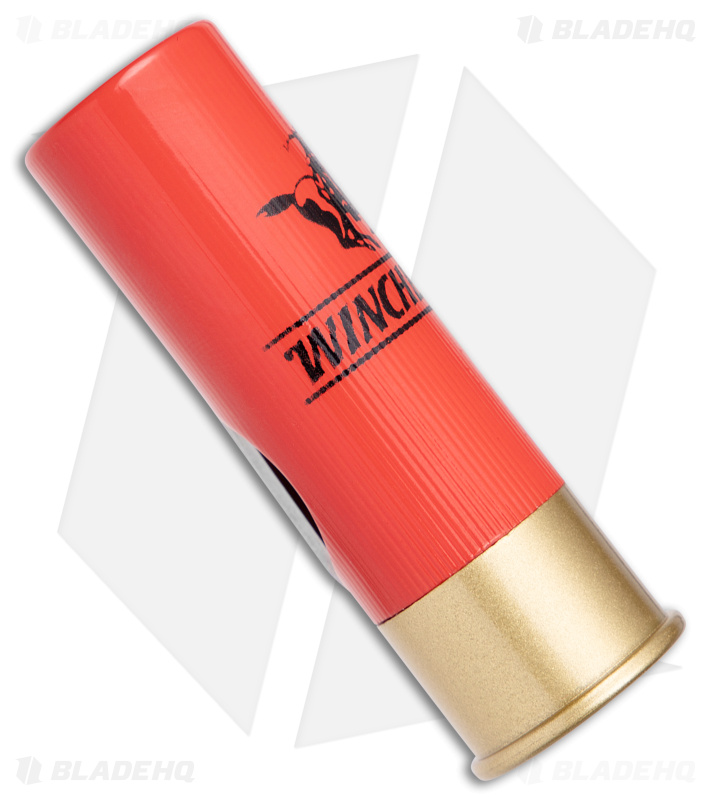 Winchester Shotgun Shell Knife Red (1.83" Satin) - Blade HQ