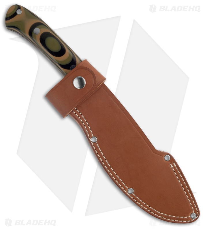 Bark River Knives Grasso Bolo I Knife Mil-Spec Camo Micarta (7.5" Plain ...