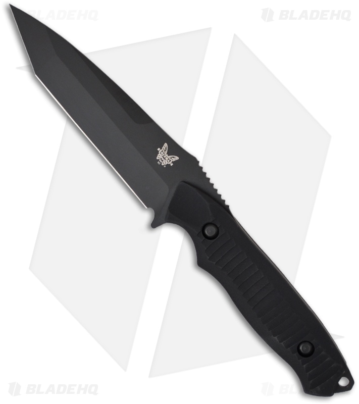 Benchmade 141BK Nimravus Tanto Knife (4.5" Black Plain) - Blade HQ