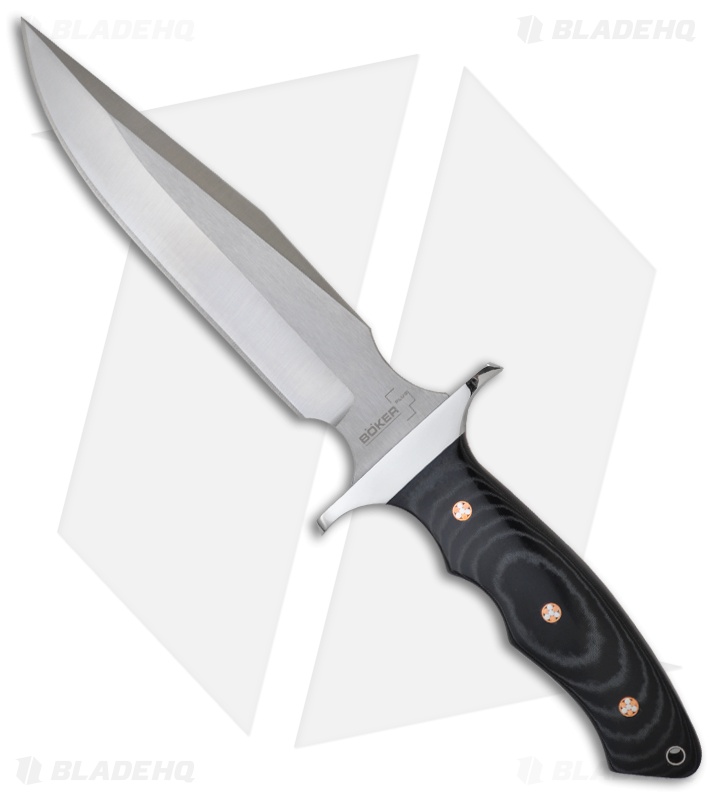Boker Plus Valkyrie Bowie Fixed Blade Knife (7.25" Satin) 02BO160 ...