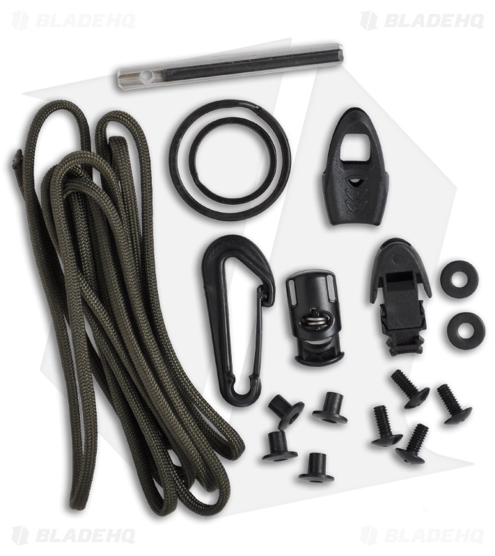 ESEE Izula Knife Fire Ant Red Survival Neck Knife w/ Kit - Blade HQ