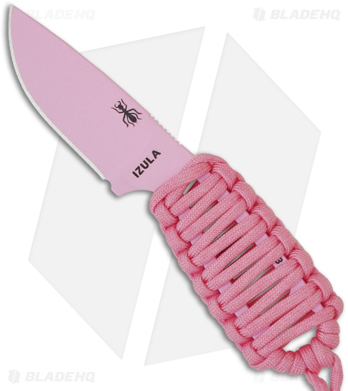 ESEE Knives Izula Pink Survival Concealed Carry Knife Cord Wrapped ...