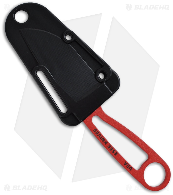 ESEE Izula Knife Fire Ant Red Survival Neck Knife w/ Kit - Blade HQ