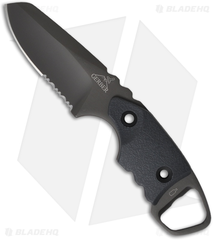 Gerber Epic Fixed Blade Knife (3.45" Gray Serr) 0176 - Blade HQ