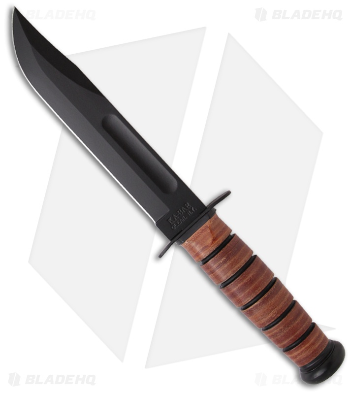 Ka-Bar Bowie US ARMY Full-Size Fixed Blade Knife - Blade HQ