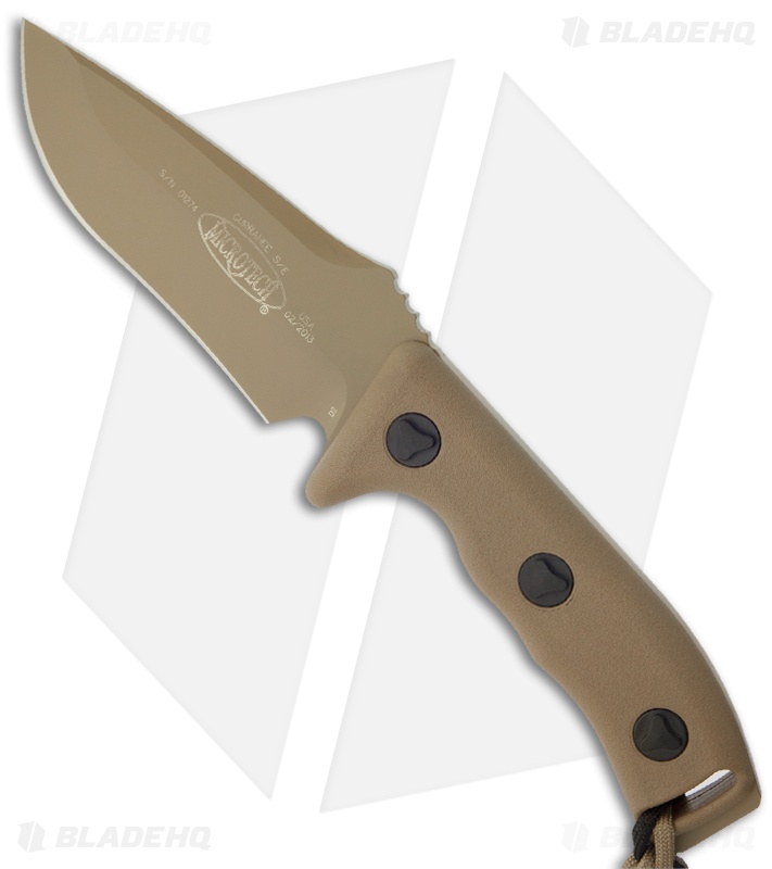 Microtech Currahee S/E Knife Fixed Blade (4.5" Tan Elmax) 102-1TA ...