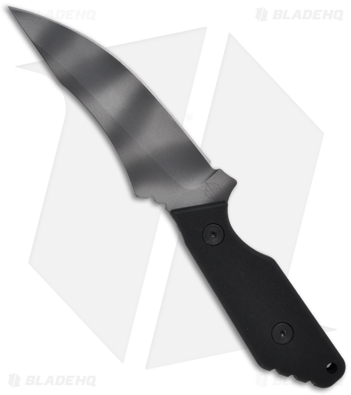Strider Knives MV Fixed Blade Knife w/ Black G-10 (Tiger PLN) - Blade HQ
