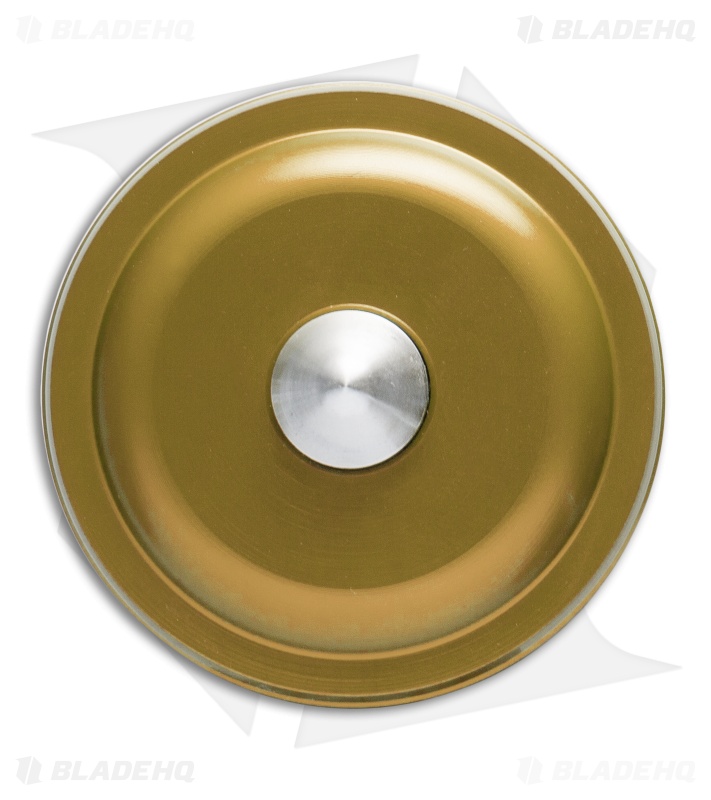 Karas Kustoms Machined Toy Spinning Top Gold (Aluminum) - Blade HQ