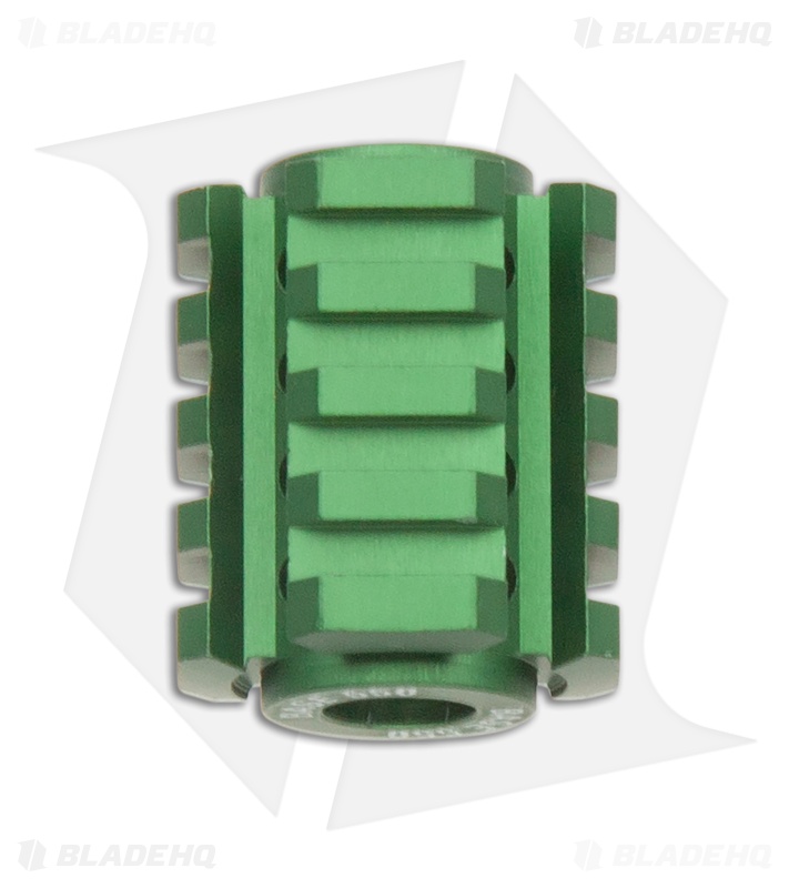 Base 550 Lanyard Rail Bead - Hunter Green Aluminum