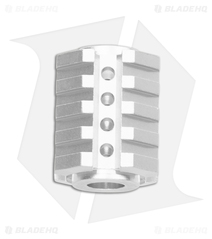 Base 550 Lanyard Rail Bead - Hunter Silver Aluminum