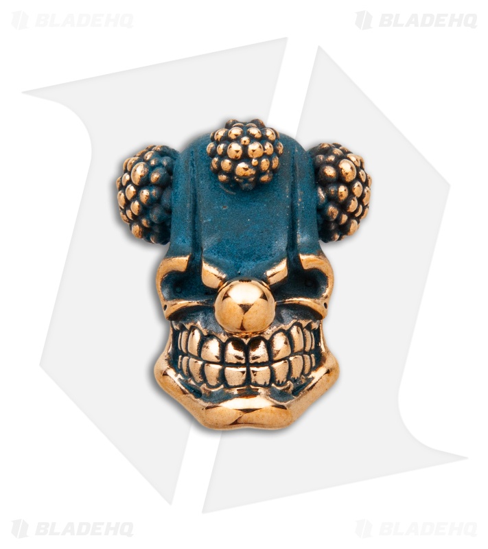 A-EDC Beads "Clown" | Skull Lanyard Bead | Bronze