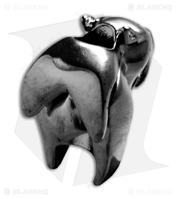 HEAdesigns Sabertooth Lanyard Bead - Chrome Black - Blade HQ